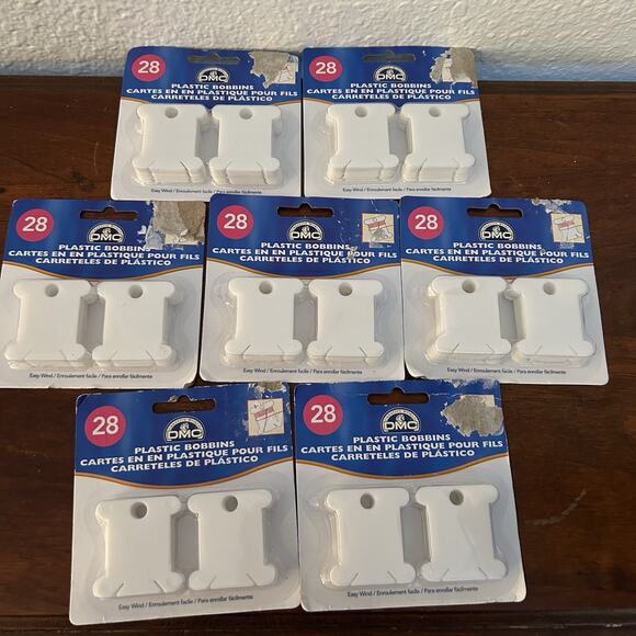 Dmc | Office | Dmc Plastic Floss Bobbins 28 Easy Wind Bobbins Lot Of 7 ...